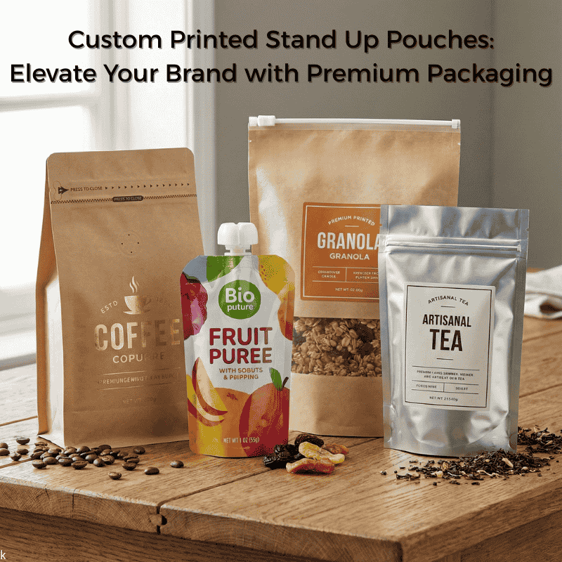 Custom Printed Stand Up Pouches | How to Choose Printing, Finishes, and ...